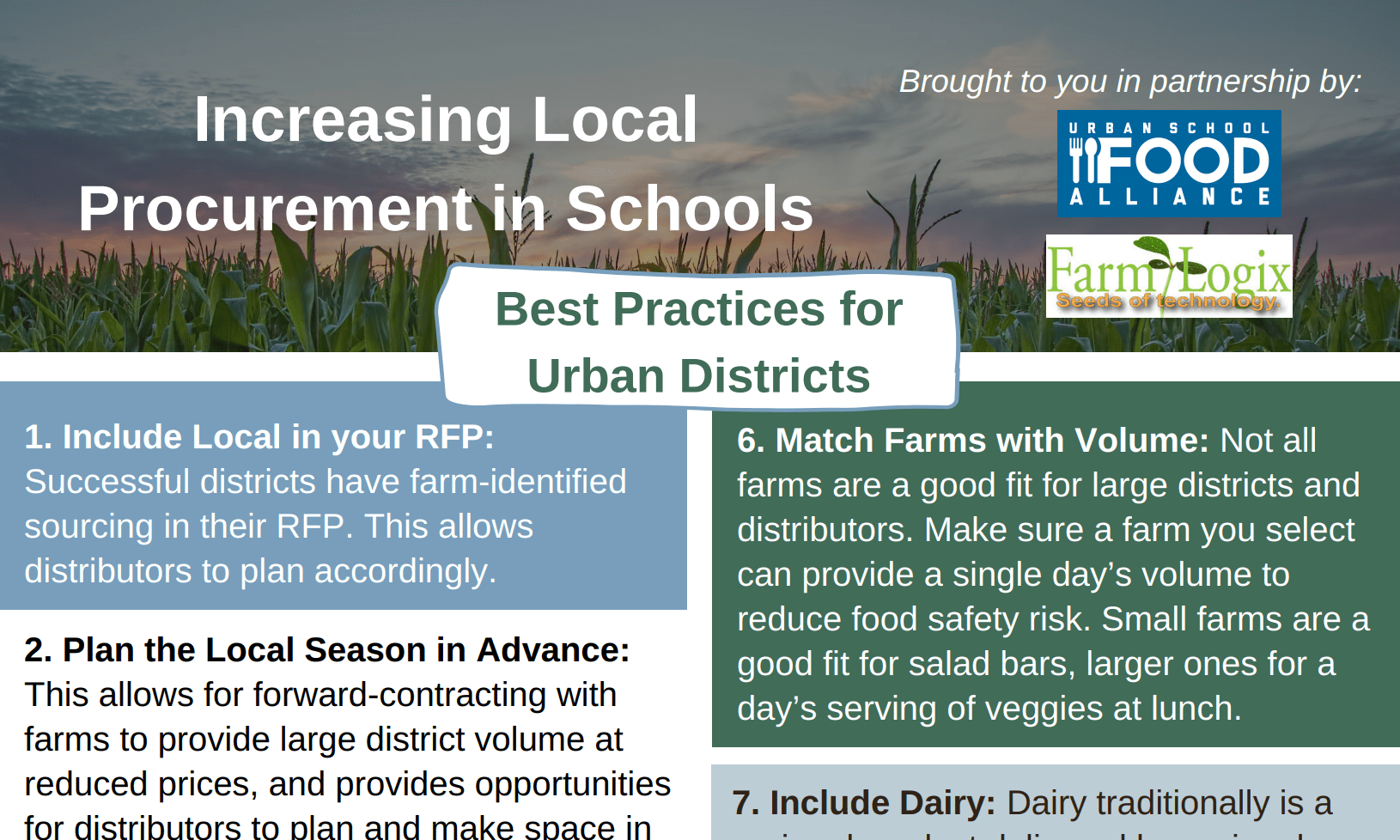 Increasing Local Procurement in Schools: Best Practices | Urban School ...
