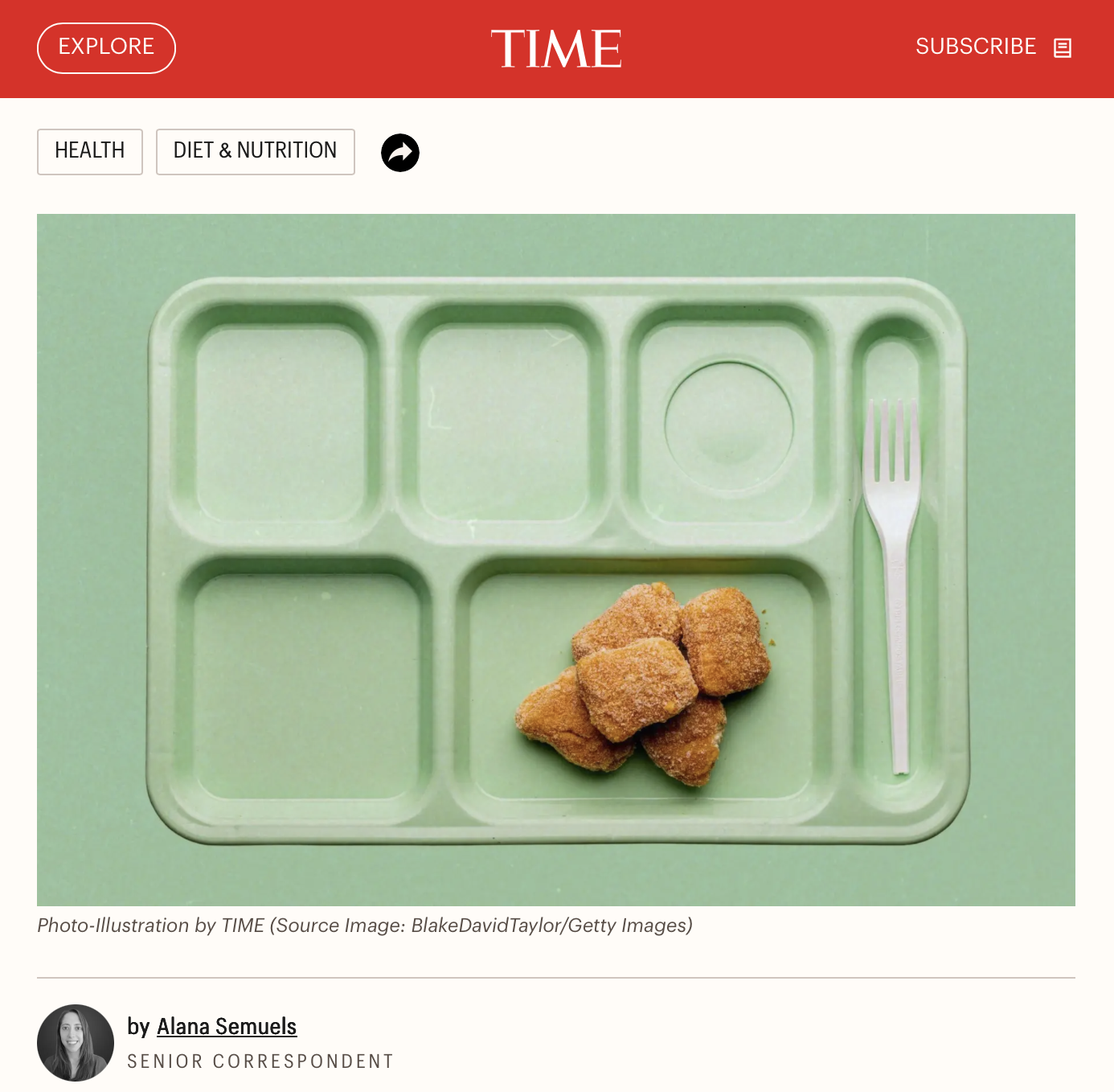 TIME: Why It’s So Hard to Make School Lunches Healthier | Urban School ...